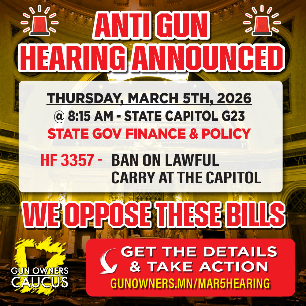 March 5, 2026 Hearing - State Gov Finance & Policy - Minnesota Gun ...